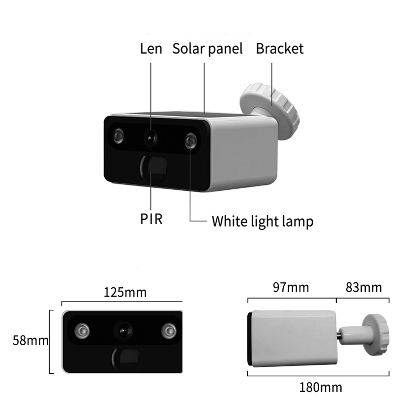 Tuya Solar-Powered Bullet Security Camera All-in-One | 9000mAH Battery ...