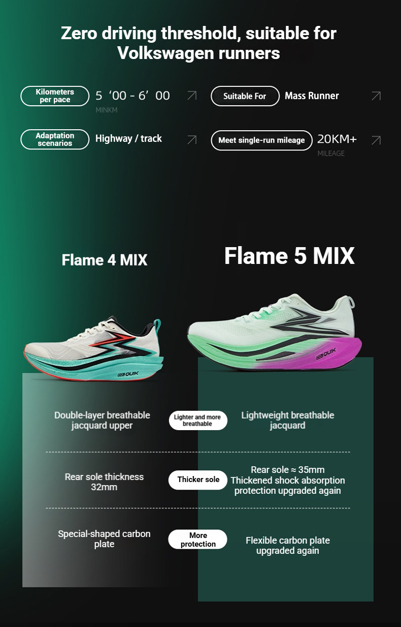 361 Degrees Flame 5 Mix Men Women Professional Running shoes 672612214 ...