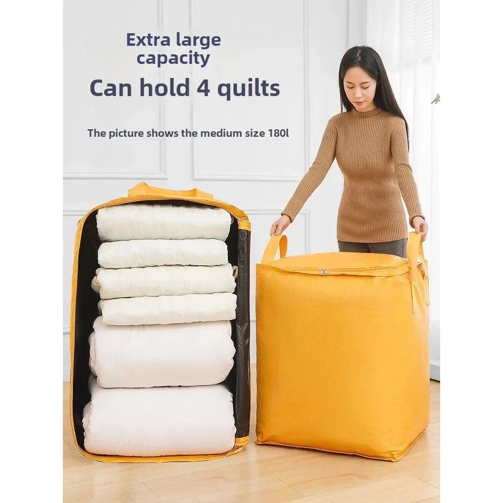 【SG】Heavy Duty Extra Large Canvas Storage Bag Portable Moving Bag with ...