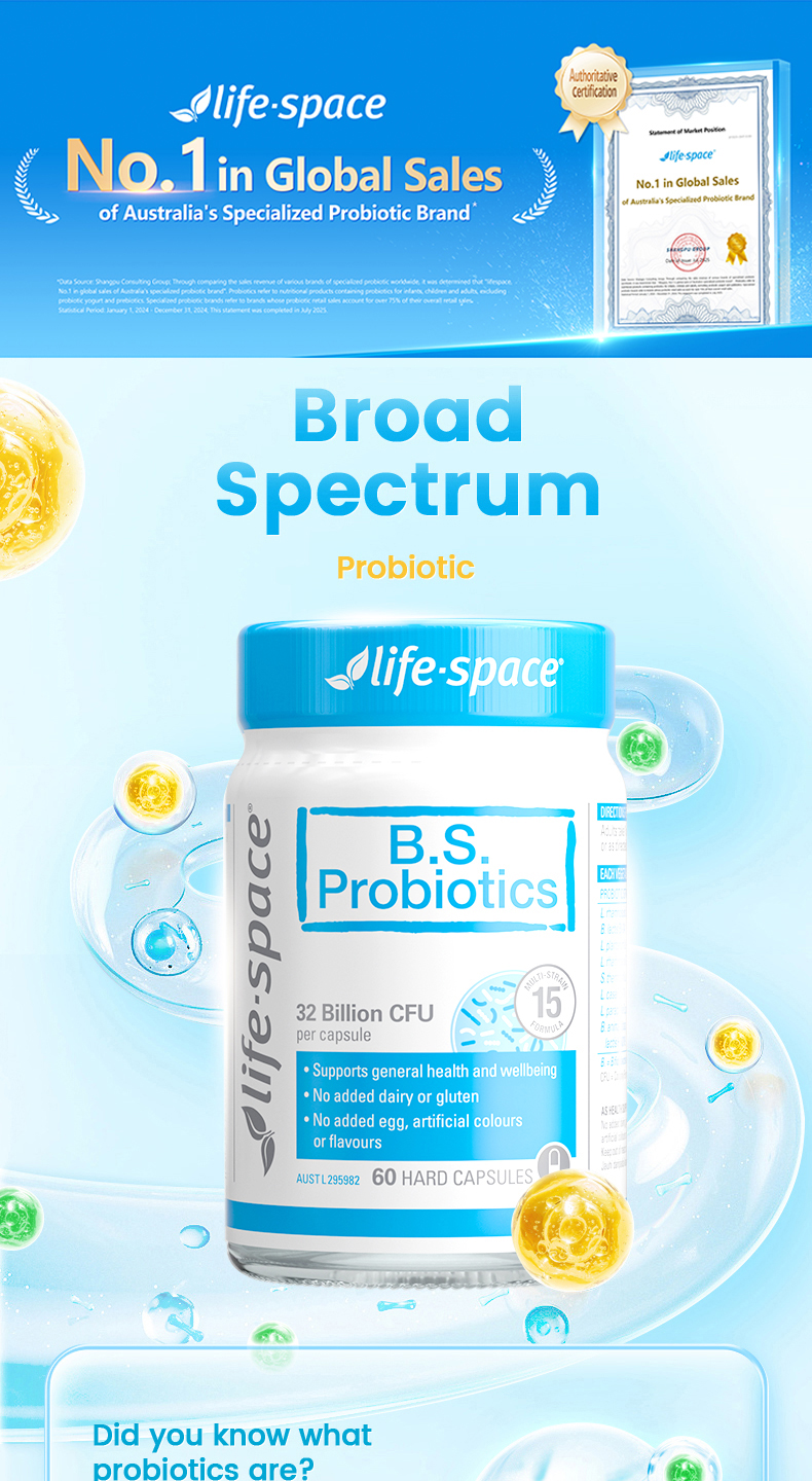【Official】Life Space Broad Spectrum Probiotic Ship From HK Bundles Of 2 ...