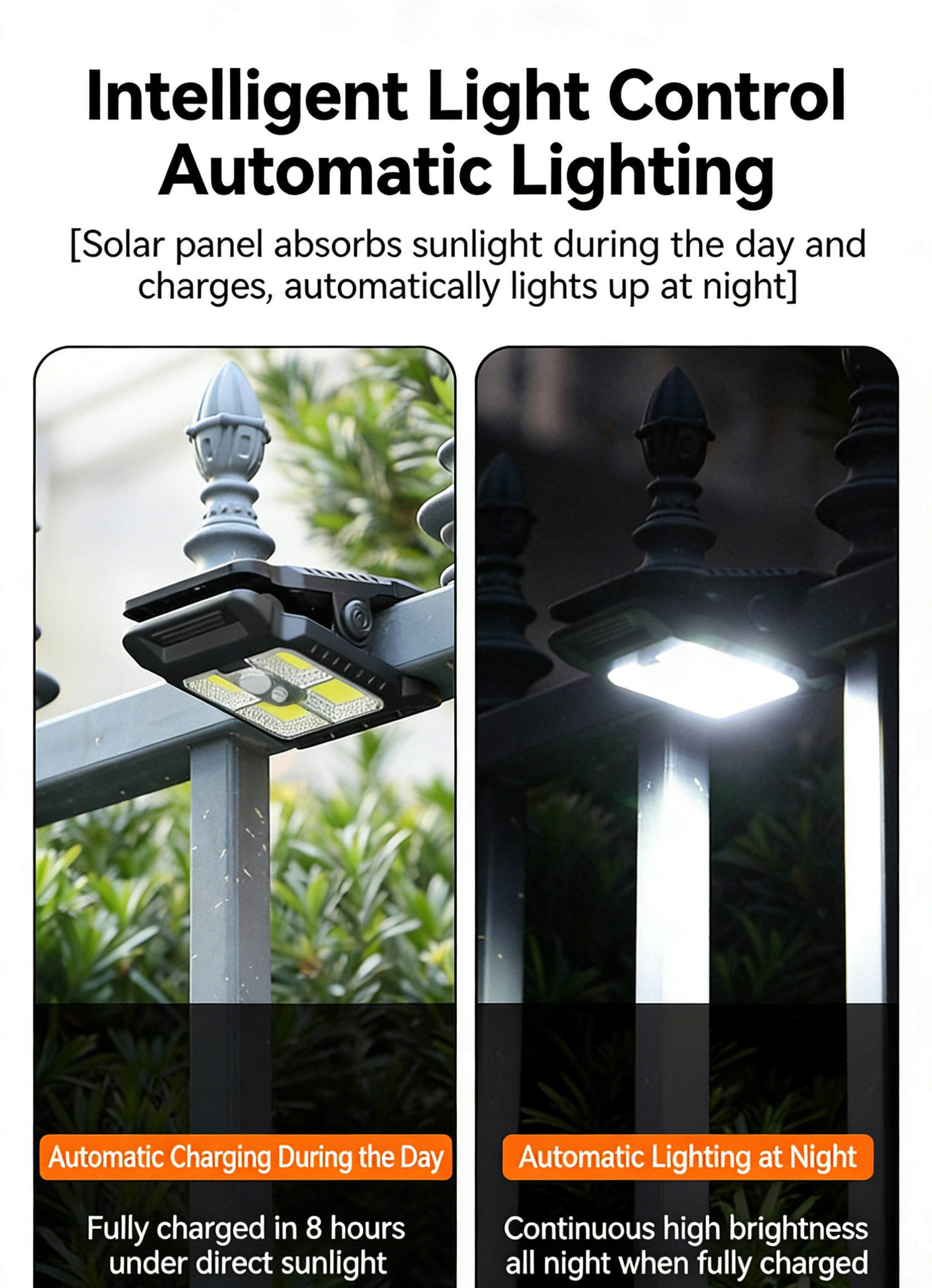5pcs LED Solar Garden Wall Lights with Motion Sensor Outdoor Waterproof ...