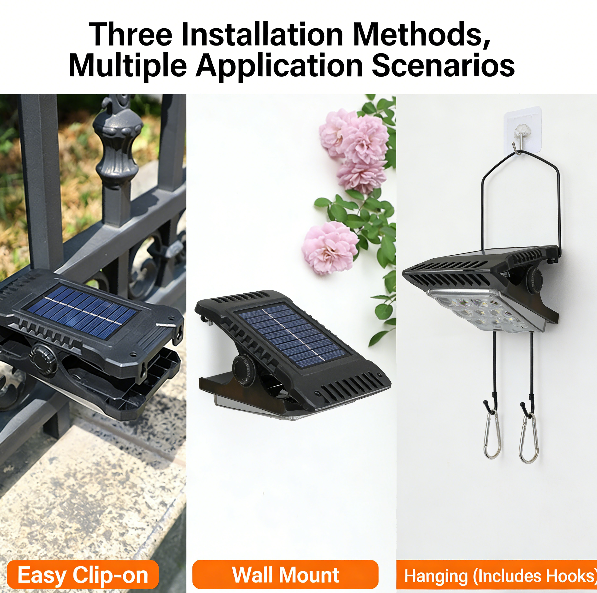 5pcs LED Solar Garden Wall Lights with Motion Sensor Outdoor Waterproof ...