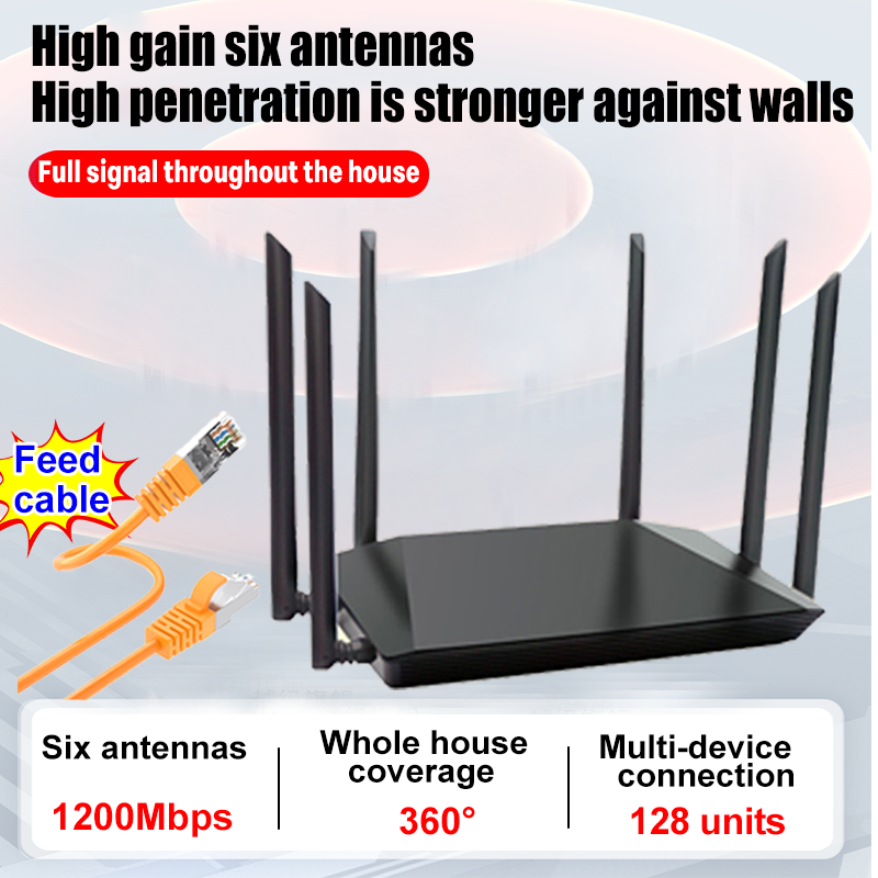 【24 hours delivery】 1200Mbps wifi 7 router wifi router 5g sim card ...