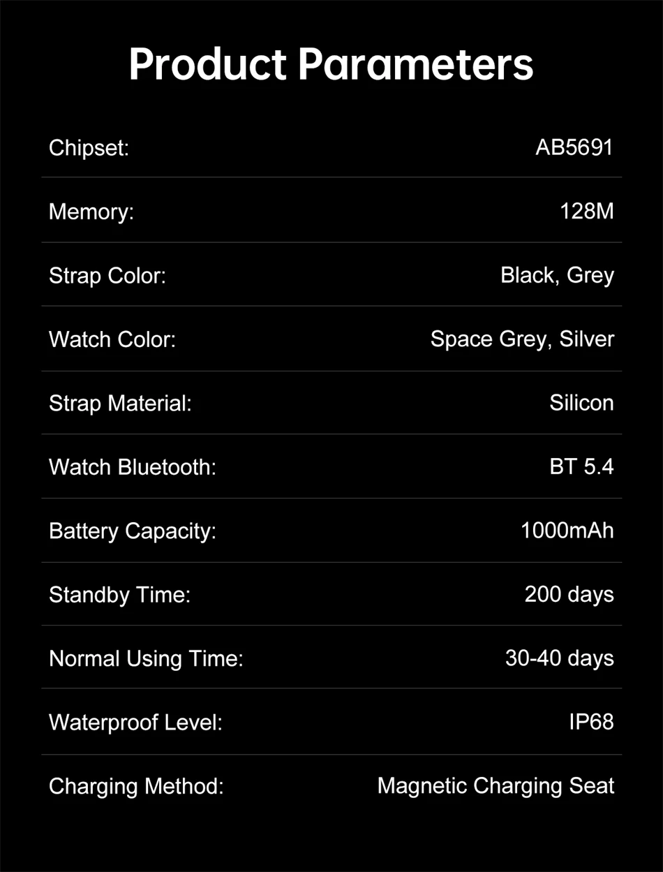 2026 New Smart Watch Man 1000mAh Long Standby Outdoor Smartwatch Men ...