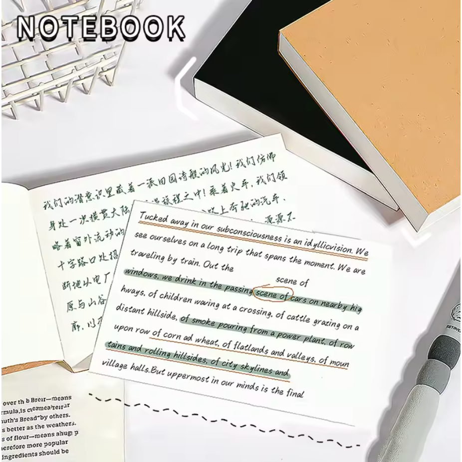Blank Portable Notebook Thick Draft Book 250 Sheets Tear-Off Drawing ...