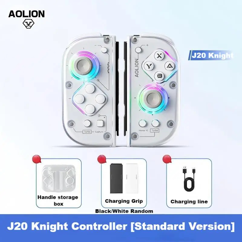 Aolion J20 Wireless Knight Joystick RGB Motion Hall Gamepad For ...