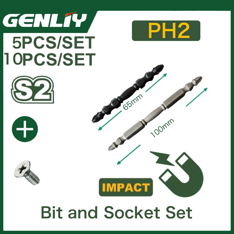 Industrial High-Strength Double-Ended Phillips Bit Impact Magnetic ...
