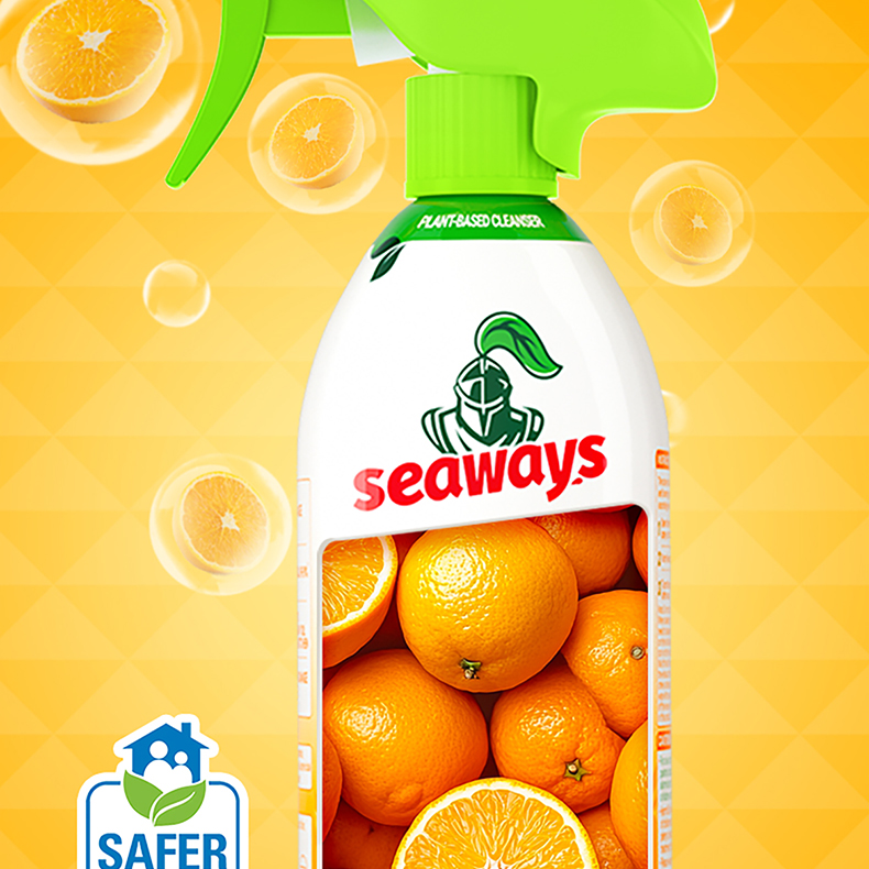 Seaways Kitchen Cleaner 480g Pot Cleaning Spray Oil Stain Remover ...