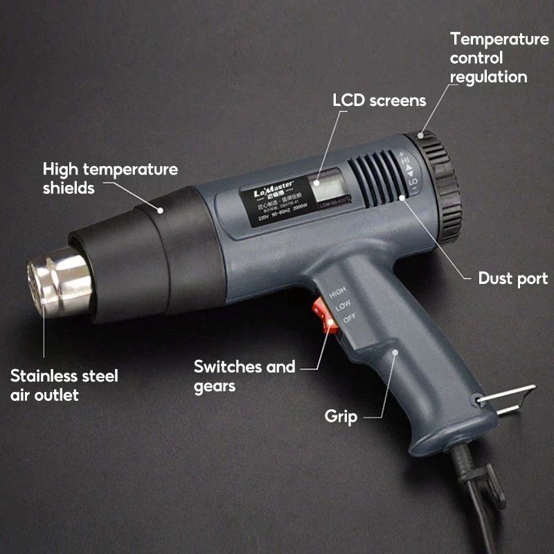 【Ready Stock ﻿】Professional Electric Hot Air Heat Gun | Hot Air Gun ...