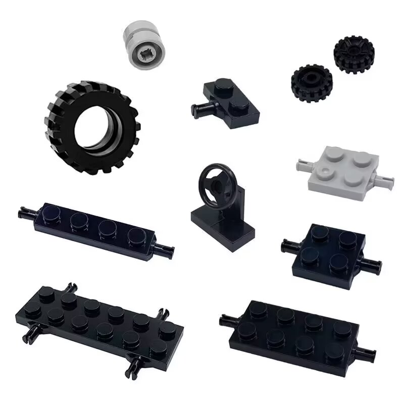 Moc Small Particle Puzzle Assembly Building Block Frame Wheel Base Seat ...