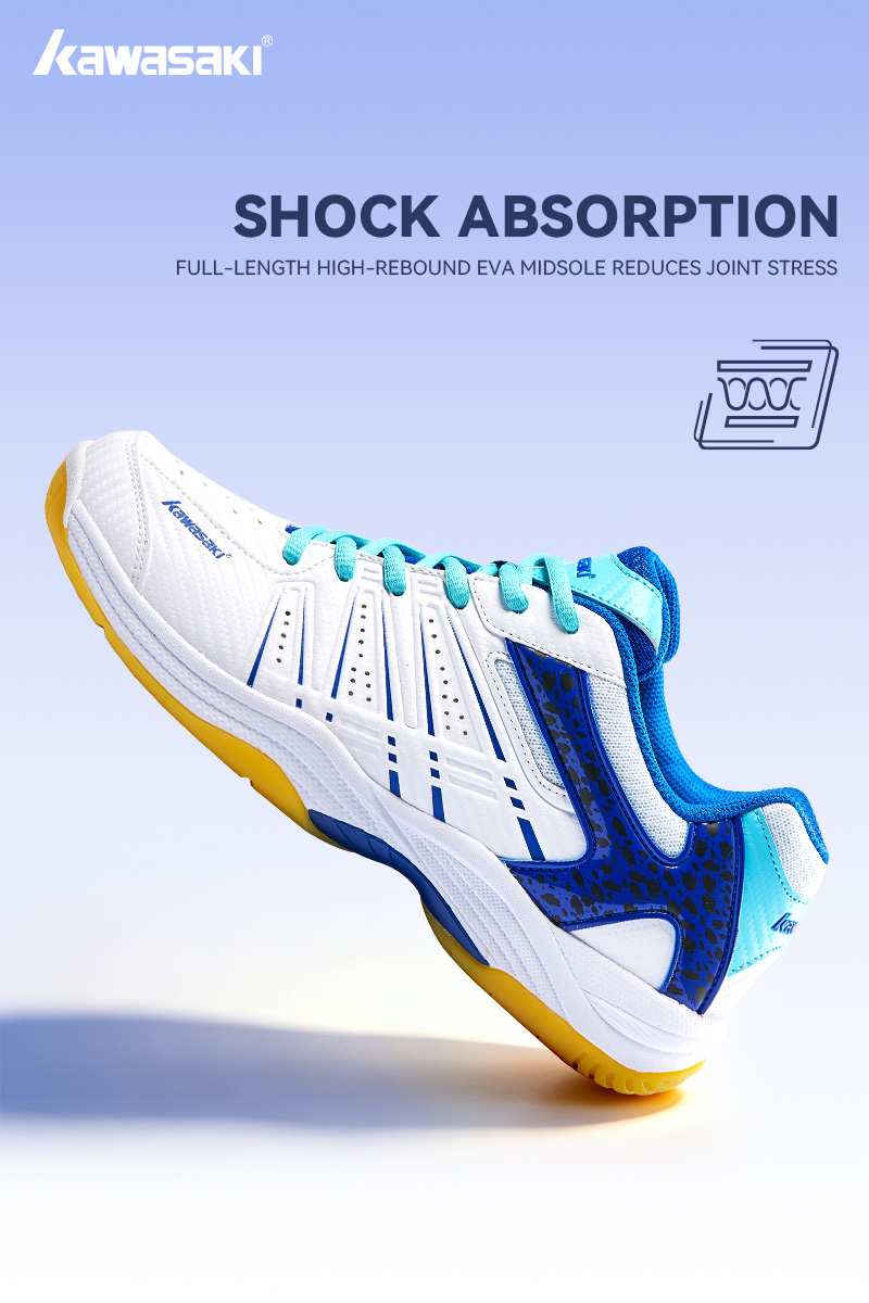 Kawasaki Pickleball Shoes Sneakers Shoes K-065D Professional Badminton ...