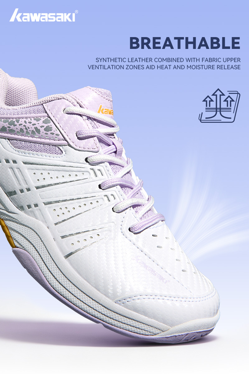 Kawasaki Pickleball Shoes Sneakers Shoes K-065D Professional Badminton ...