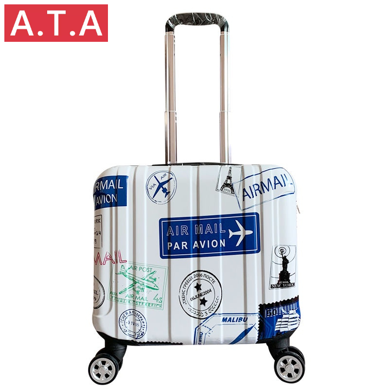 A.t.a Boarding Case Lightweight Travel Portable Small Suitcase Female ...