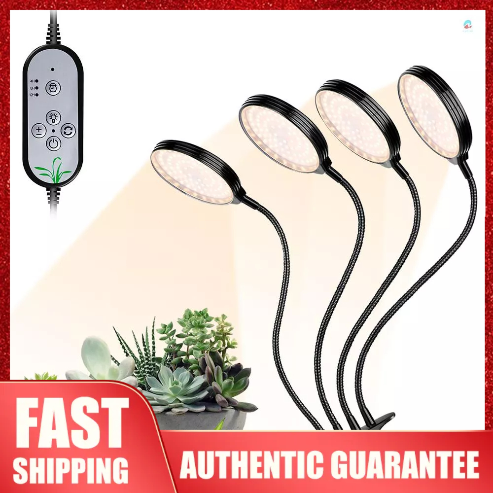 USB Plant Grow Light 312 LEDs Sunlight Full Spectrum Adjustable Desktop ...