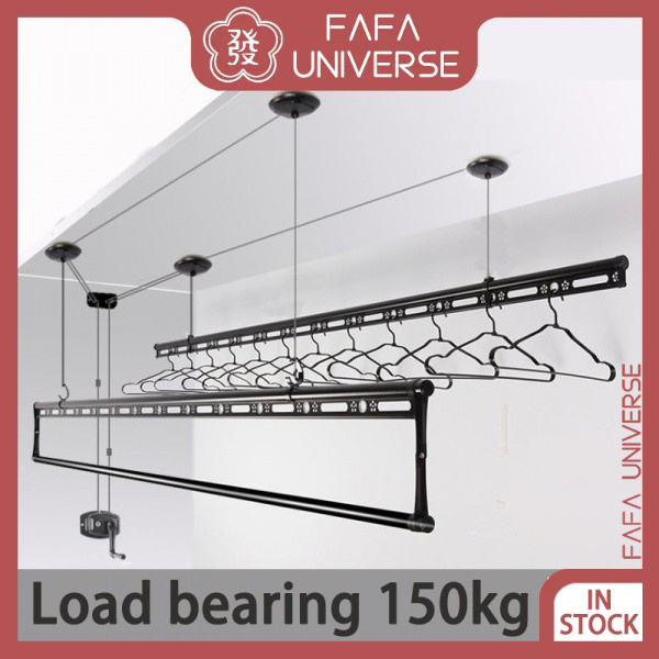 Balcony Lifting Clothes Hanger drying rack hanger dryer pole type ...