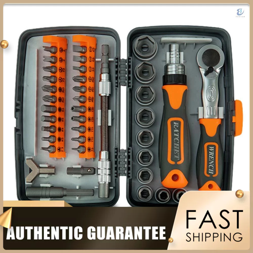 toolwe 38 in 1 Household Labor Saving Ratchet Screwdriver Bit Set ...