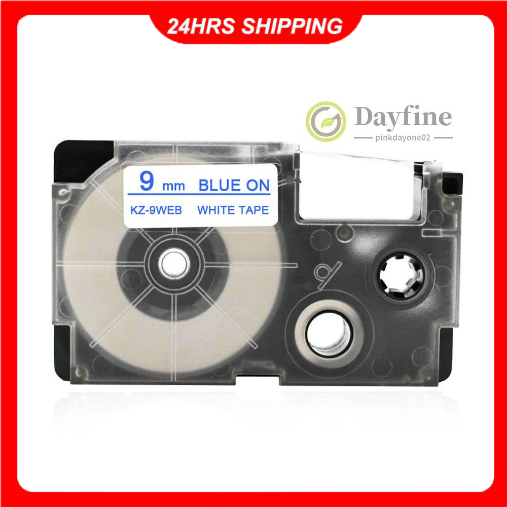 9mm Label Tape Compatible Tape Cartridge Ribbon Replacement for Casio ...