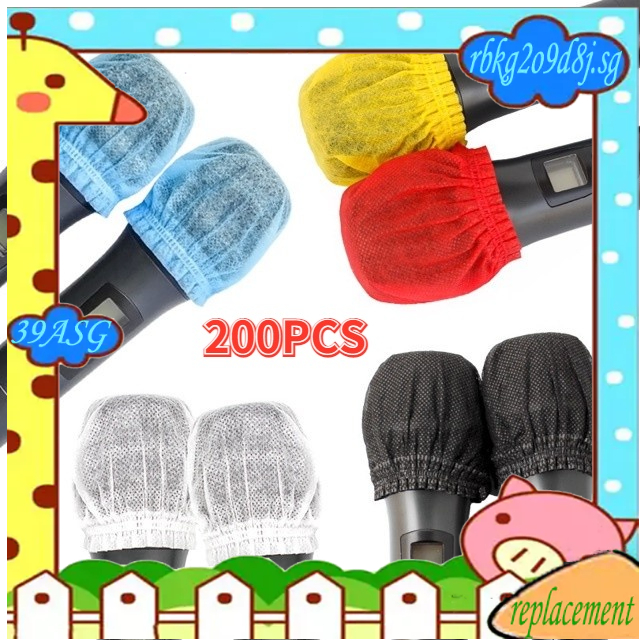 [Ready Stock] 200Pcs Disposable Microphone Cover,Handheld Microphone ...