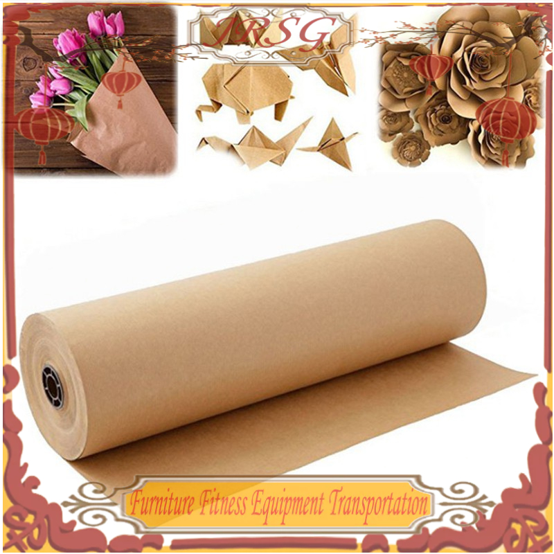 Kraft Wrapping Paper -Meters Brown Kraft Wrapping Paper Roll Parcel Art ...