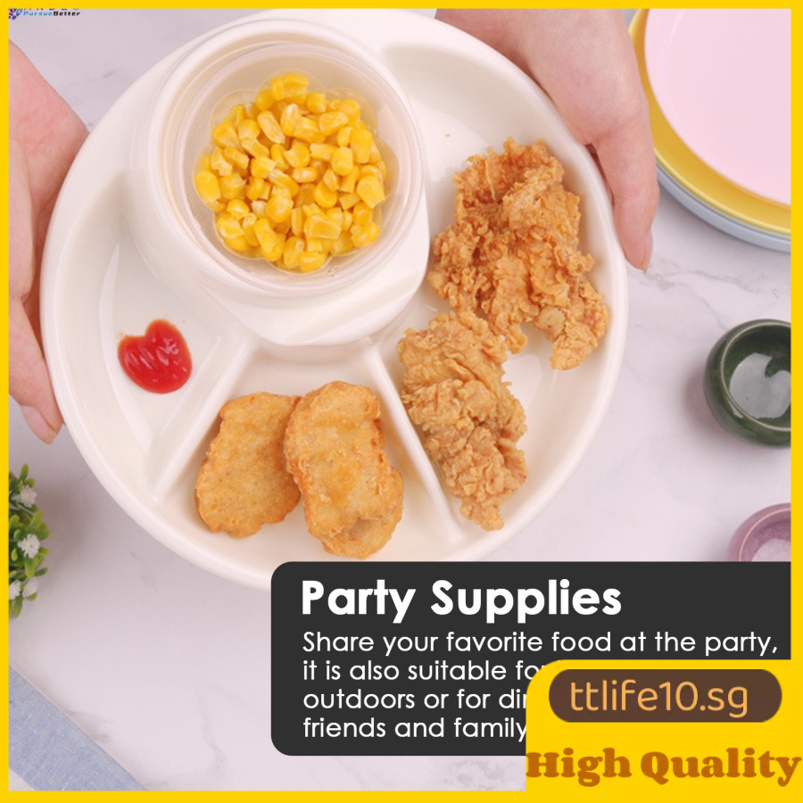 【ANDES】Plastic Meal Tray With Dividers For One Person Japanese Style ...