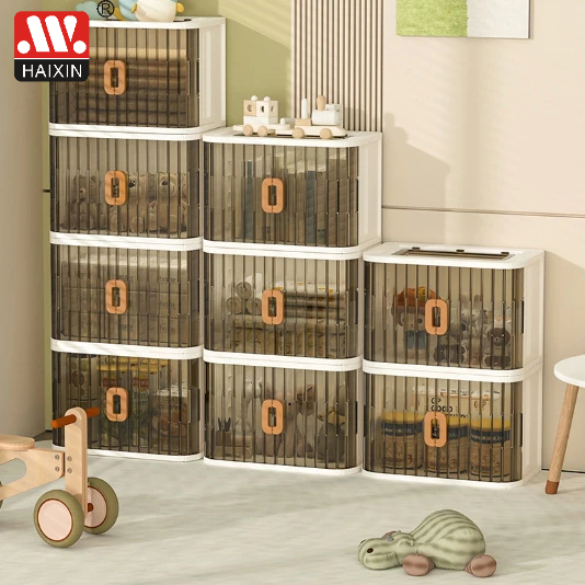 （82l-90l）1-3Layers 50CM-60CM Foldable Stackable Storage Box Plastic ...