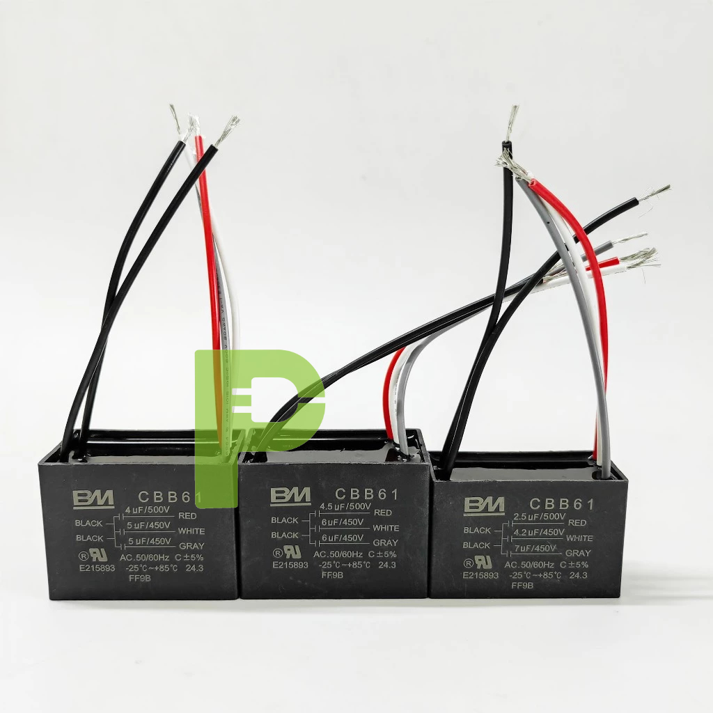 Bm CBB61 5 Wire Capacitor Ceiling Fan Speed Regulating Capacitor 3 in 1 ...