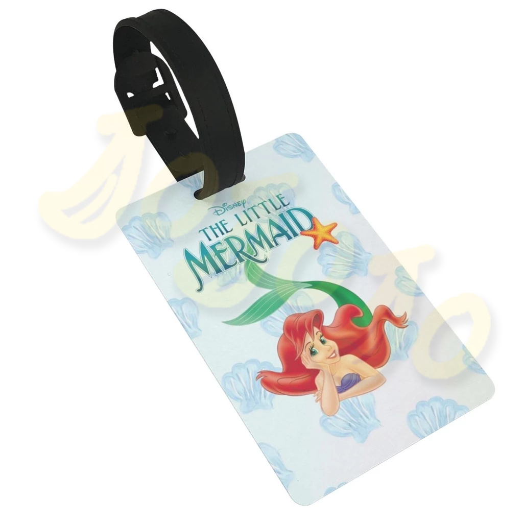 Disney Princess Ariel Luggage Tag Suitcase Name ID Card Labels ...