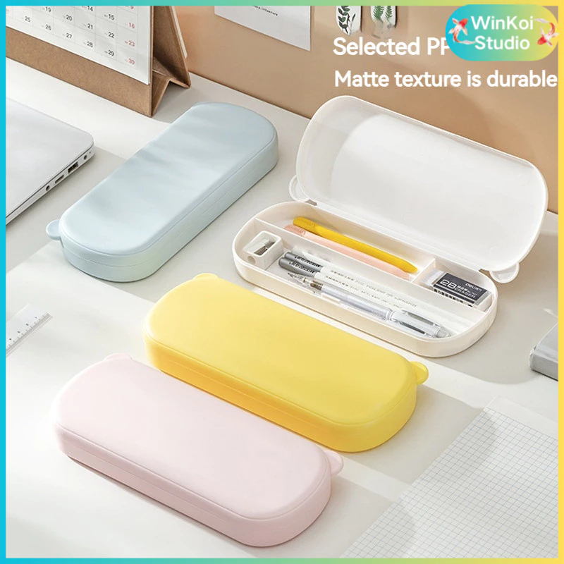 New Stationery Box Plastic Pen Box Primary School Student Ins Pencil ...