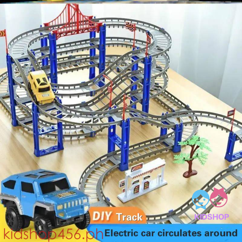 73pcs Railway Car Set Educational DIY Bend Flexible Race Track ...