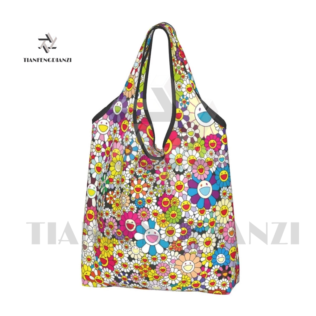 Takashi Murakami Portable Shopping Bag Foldable Carry-On Reusable ...
