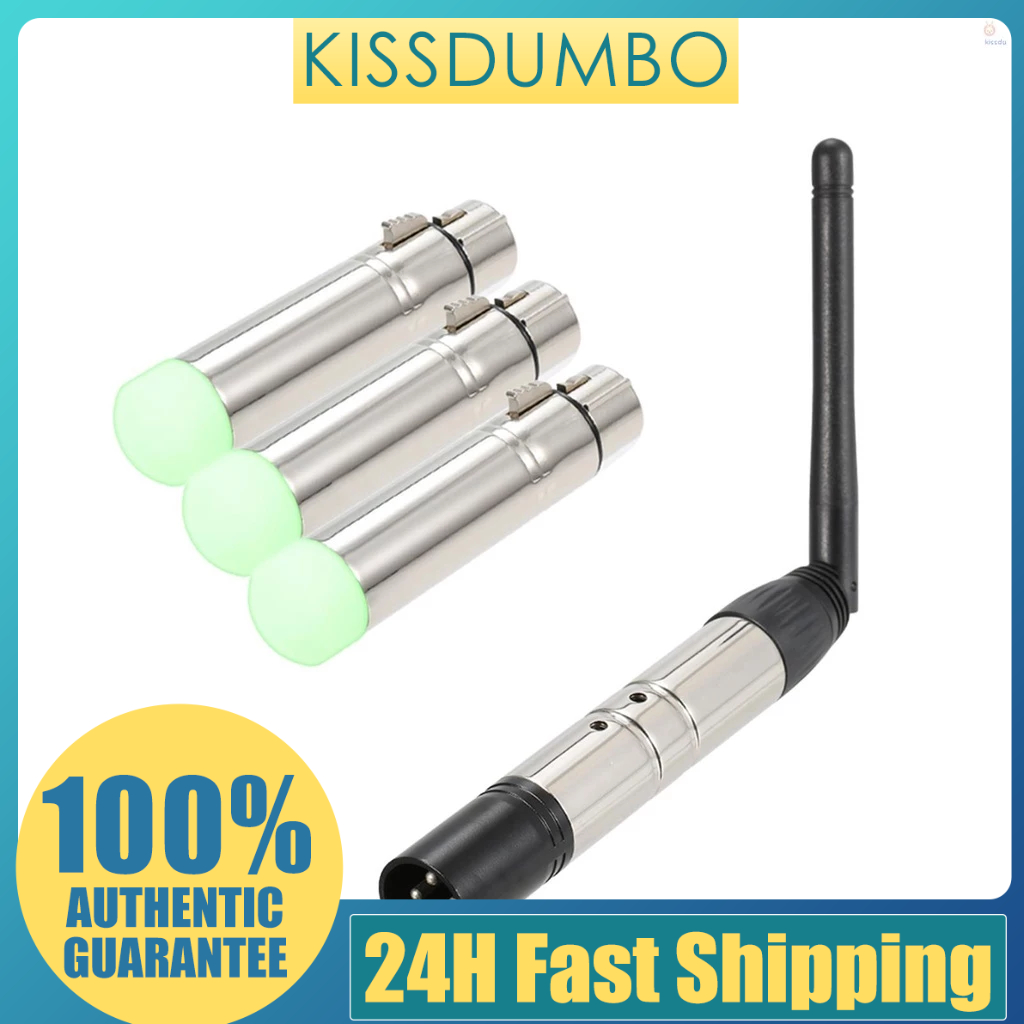 DMX512 4PCS Transmitter Receiver Kit Portable 2.4G ISM Wireless for ...