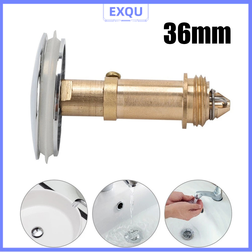 Sink Plug 36mm Bolt Spring Click Clack Plug Plug+Bolt Pop Up Waste ...