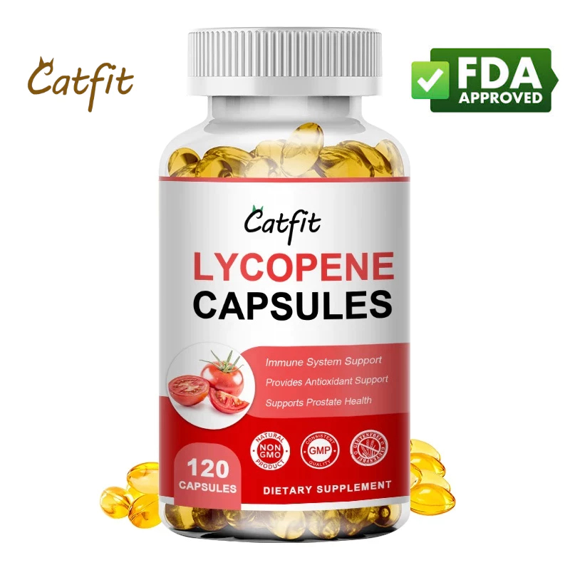 Catfit Lycopene Capsules 20mg Lycopene Supplement Vegetarian for ...