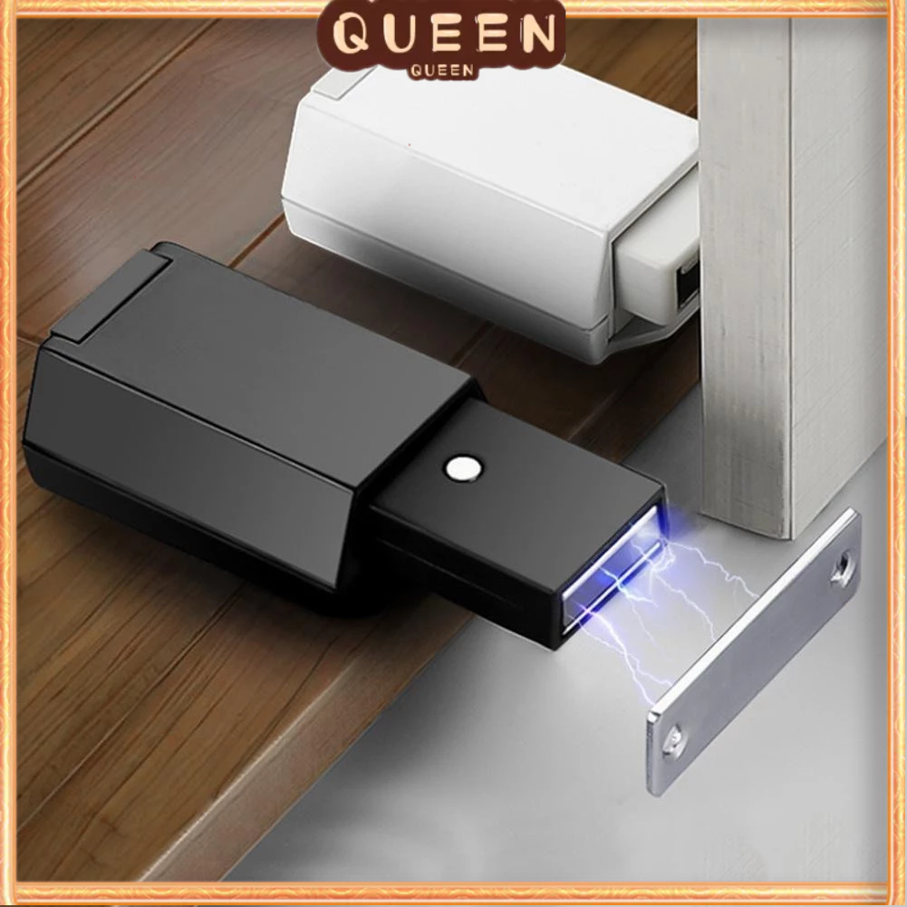 ⭐QUMMLL⭐ Door Push To Open Magnetic Black Cabinet-Catch Heavy Duty ...