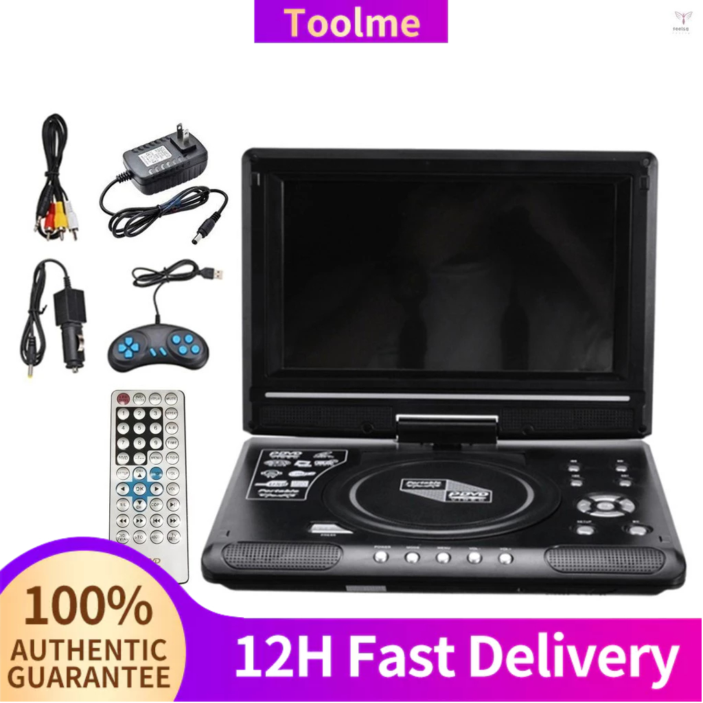 9.8 Inch 16:9 Widescreen 270° Rotatable LCD Screen Home Car TV DVD ...