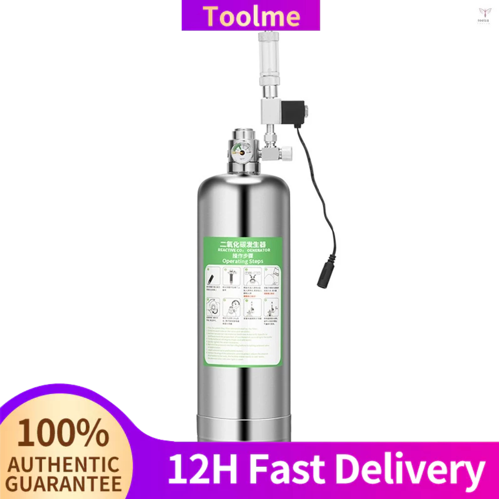 CO2 Generator System Kit CO2 Stainless Steel Cylinder Generator System ...