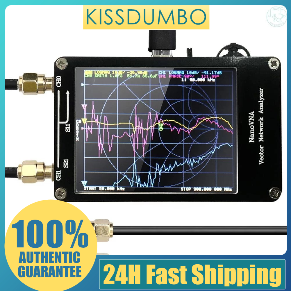 Portable Handheld Vector Network Analyzer 50KHz-900MHz Digital Display ...