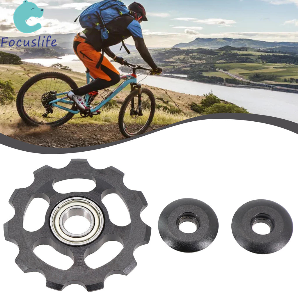 【Focuslife】Improved Efficiency Bike Rear Derailleur Pulley Jockey Wheel ...