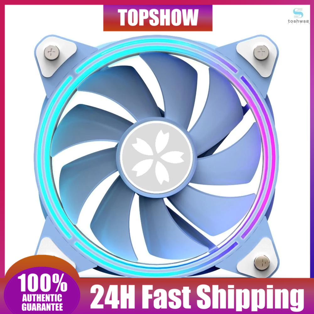 Yeston Computer Case Radiator 12cm Cooling Fan Hydraulic 4Pin Fan Plug ...