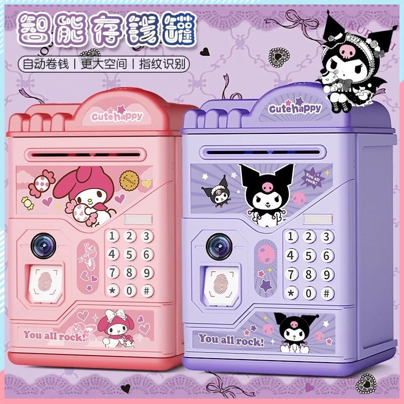 Kuromi Piggy Bank Cute Sanrio My Melody Money Box Cinnamoroll Coin Bank For Kids Girl | Shopee ...