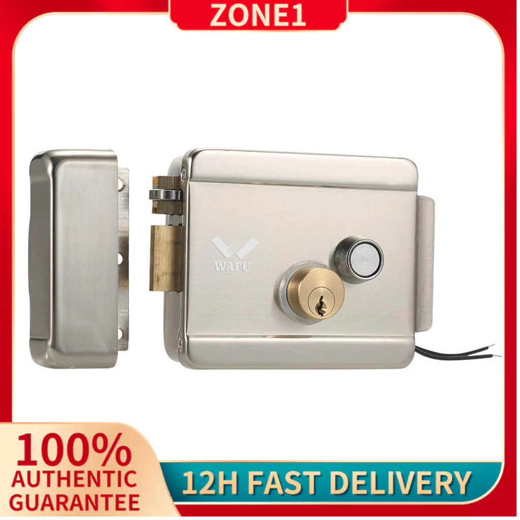 Zone)WAFU Smart Electric Gate Door Lock Secure Electric Metallic Lock ...