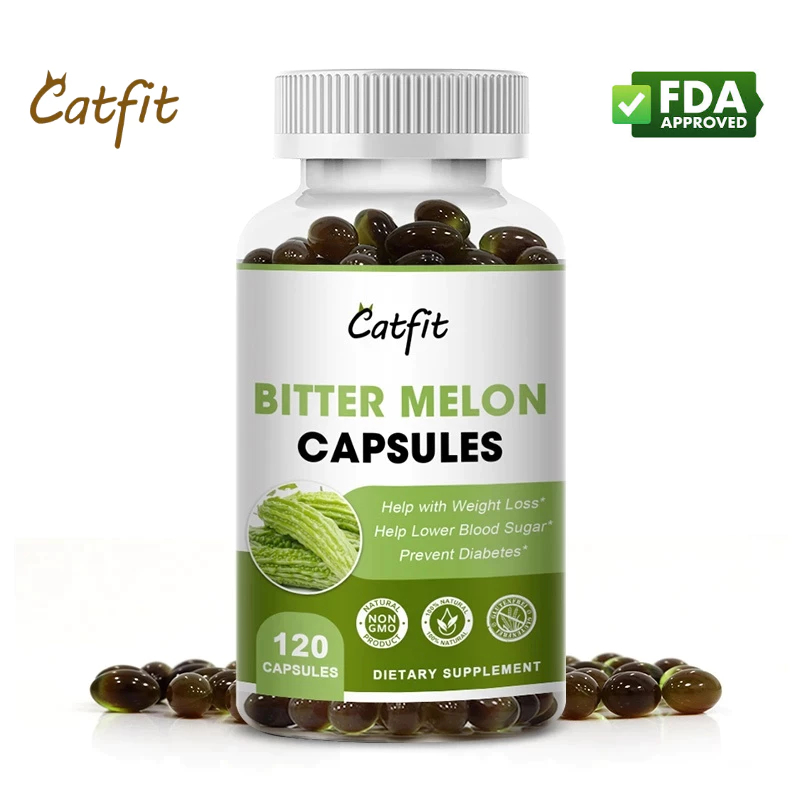 Catfit Bitter Melon capsules Bitter Melon Gourd Extract Supplement ...