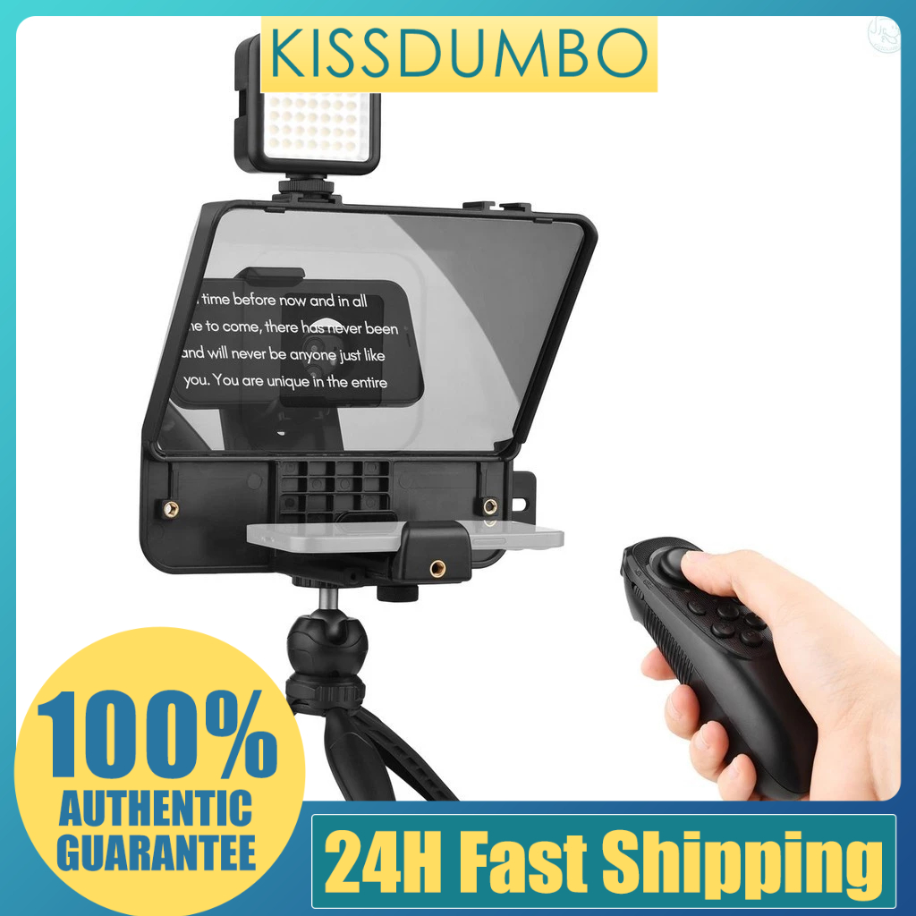 Andoer A10 Portable Smartphone DSLR Camera Teleprompter Prompter Kit ...