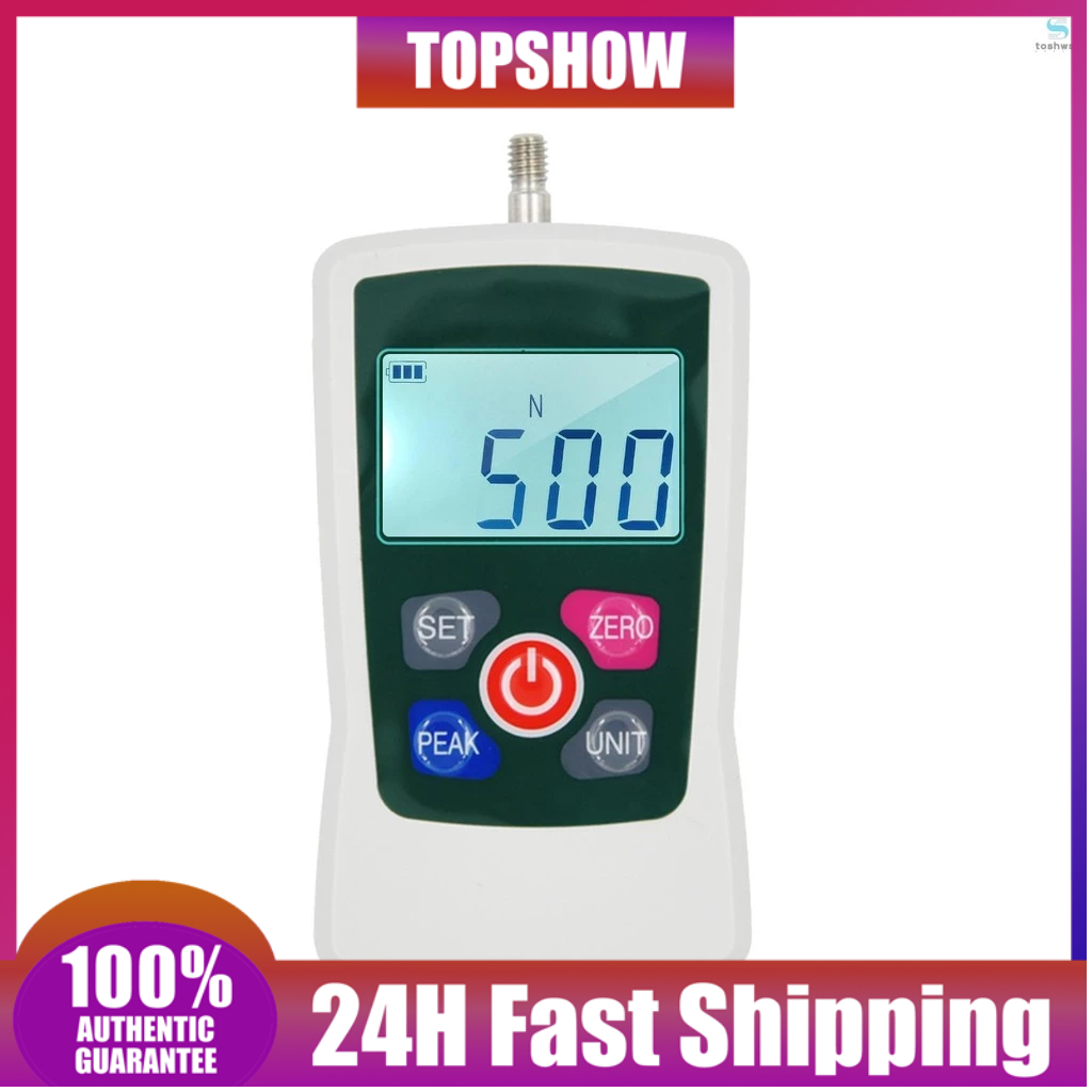 Digital Force Gauge 500N/ 50kg/ 110Lb/ 1760oz Portable Push Pull Force ...