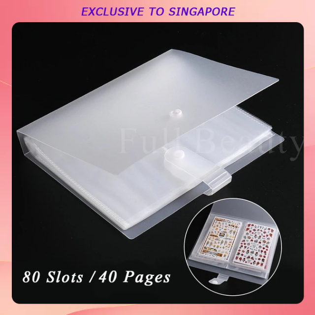 New Nail Sticker Storage Booklet Ins Nail Enhancement Tool Display ...