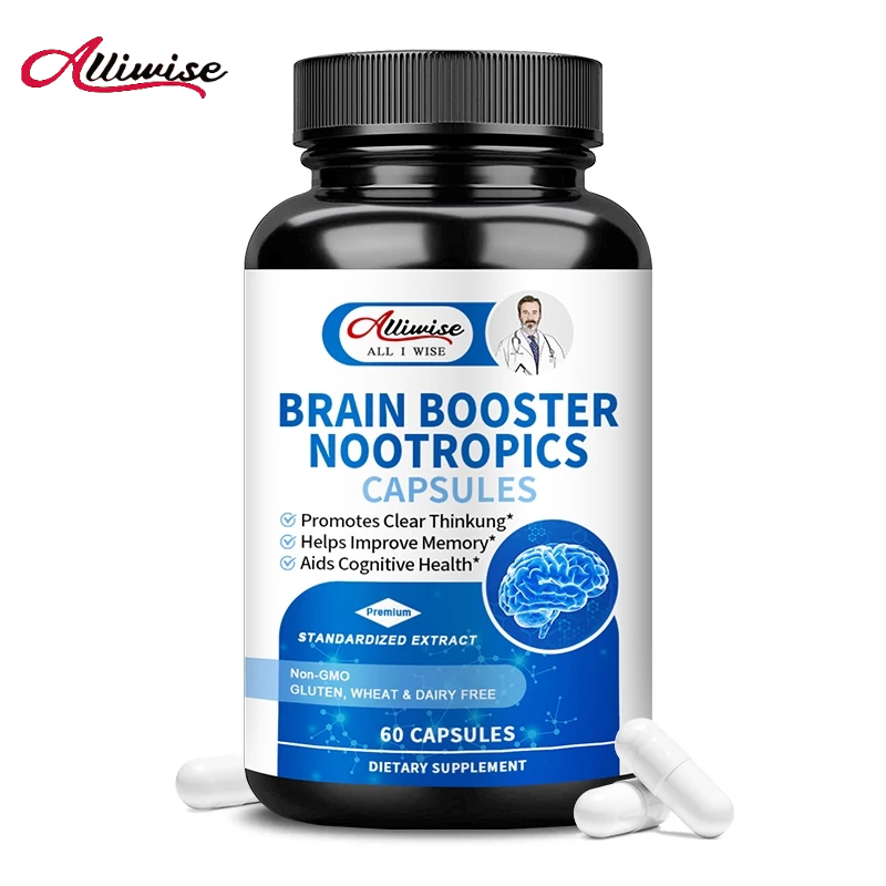 Alliwise Brain Booster Nootropics Capsule Brain Support Supplement for ...