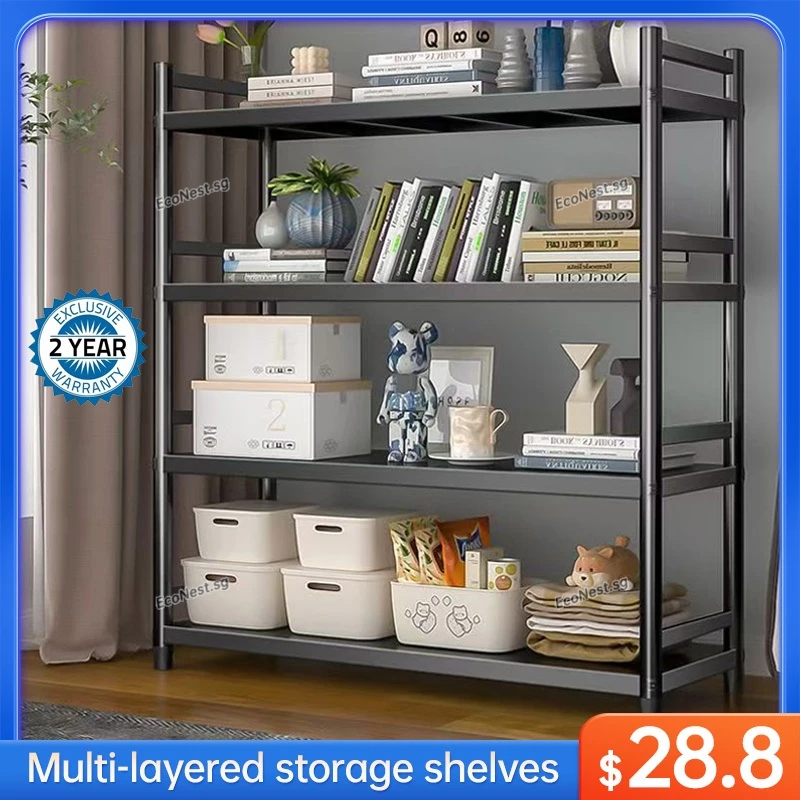 Heavy Duty Metal Rack Boltless Shelf Movable Kitchen Rack Storage Shelf ...