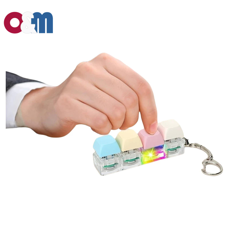 Keyboard Clicker Toy with LED Light Stress Relief Toys Mechanical ...