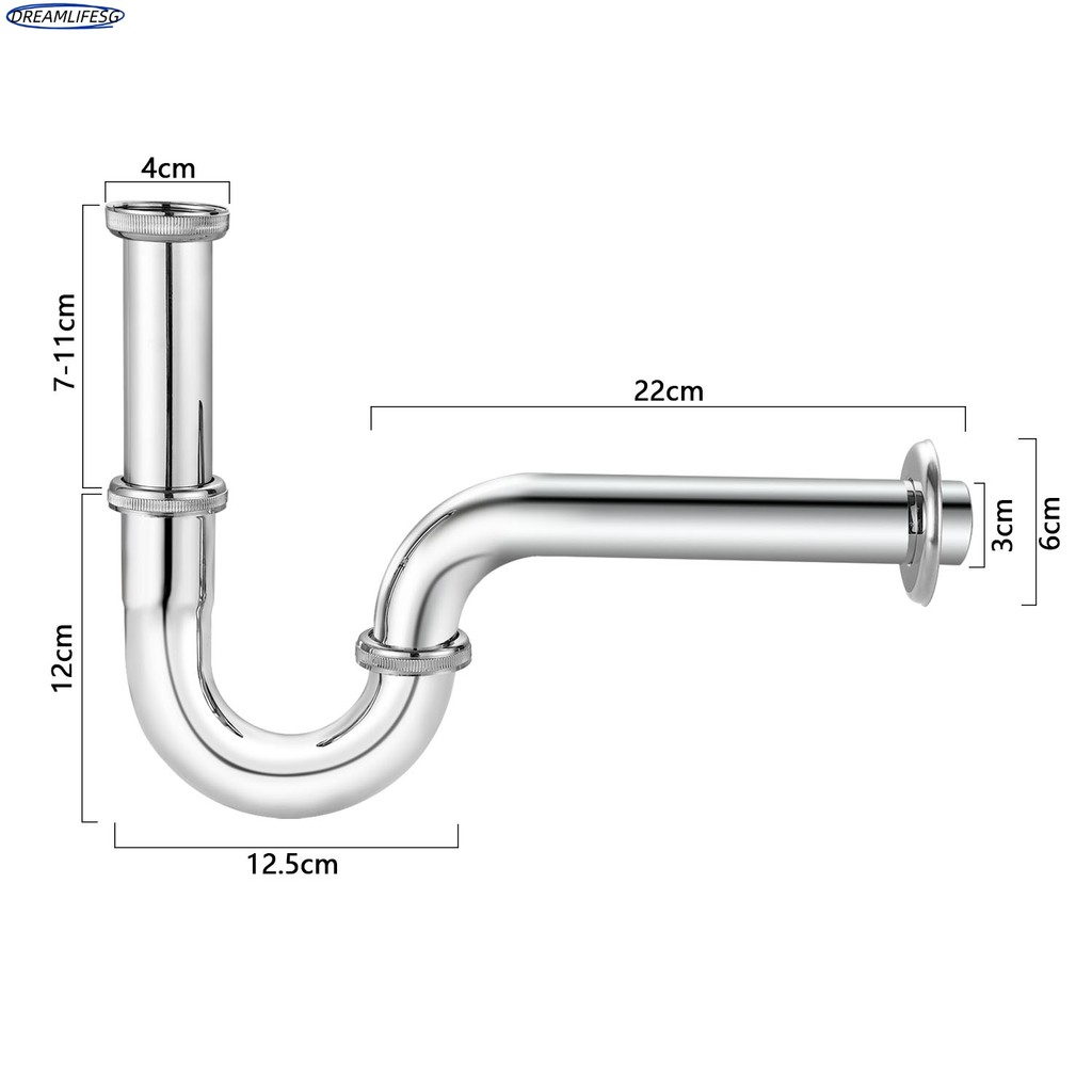 【HOT】 Ready Stock Stainless Steel 1/4'' x 32mm Waste Drain Valve Siphon ...