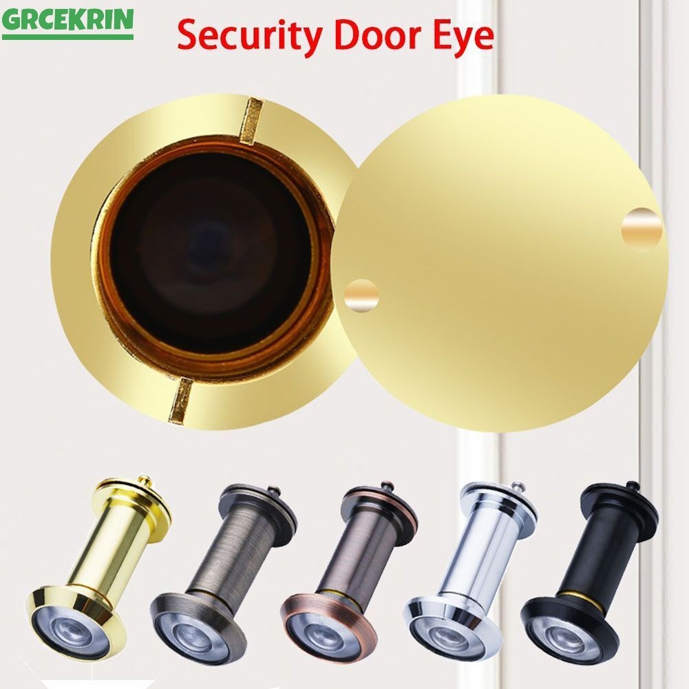 200° Door Peephole Viewer Wide Angle Eye Sight Hole Adjustable Glass ...